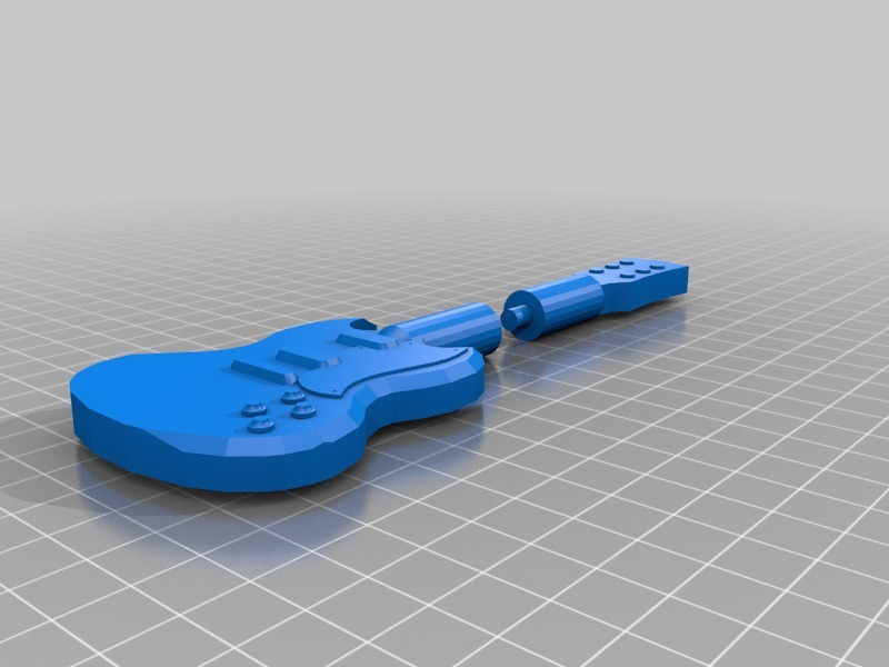 Free 3D file Gibson SG for skimbal's jumbo lego minifig 🎲・3D printable ...