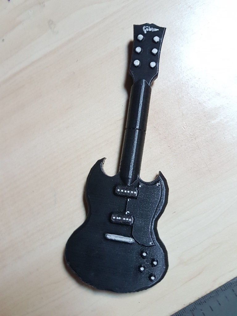 Free 3D file Gibson SG for skimbal's jumbo lego minifig 🎲・3D printable ...