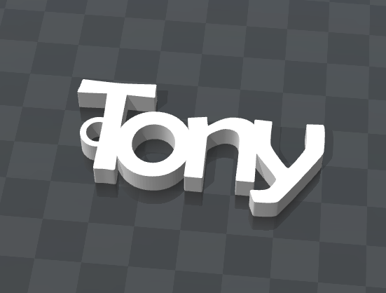 Fichier STL gratuit PORTE-CLEF PERSONNALISABLE Tony 🗝️ ・Modèle ...
