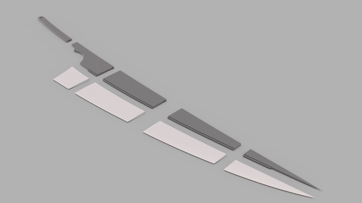 🗡️ Bleach Series Cosplay - Ichigo's Imperfect Zangetsu Sword・ STL File ...