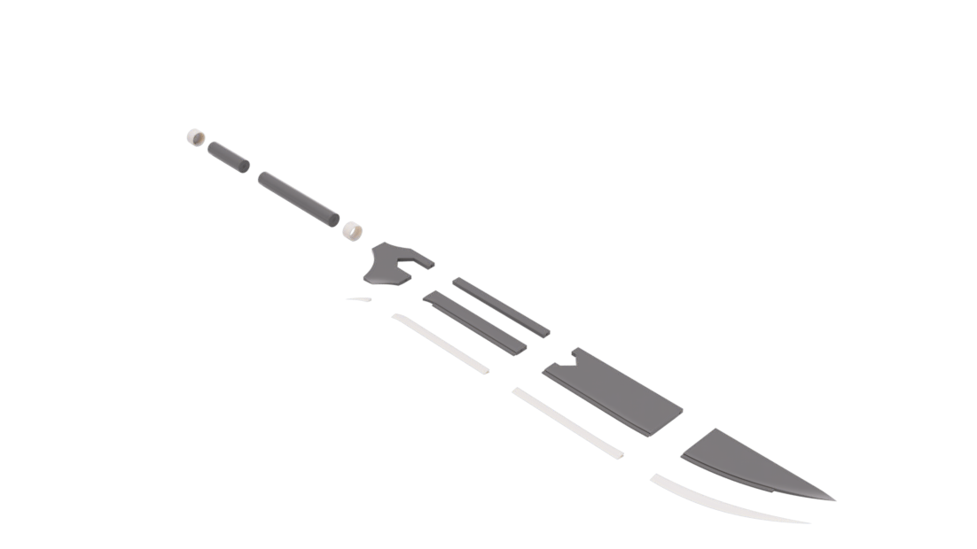 🗡️ Bleach Series Cosplay - Ichigos Final Zangetsu Sword・ 3D File for ・Cults