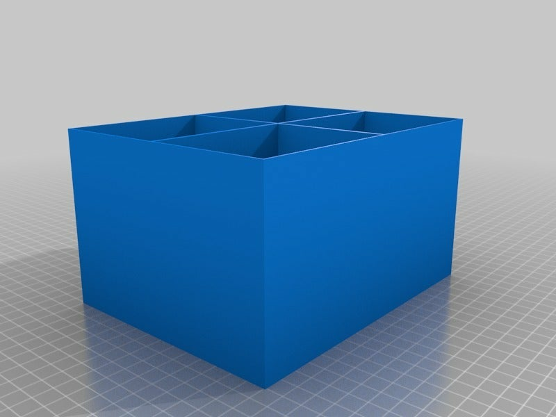STL file 4 compartment box 180/140/100 📦 ・Model to download and 3D ...