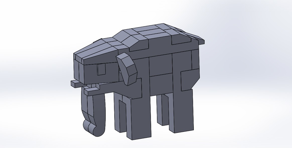 STL file Elephant Jigsaw Puzzle 🐘・3D printing template to download・Cults