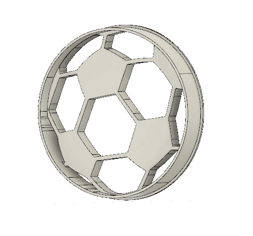 Free STL file Soccer ball cookie cutter ⚽ ・3D printer model to download ...