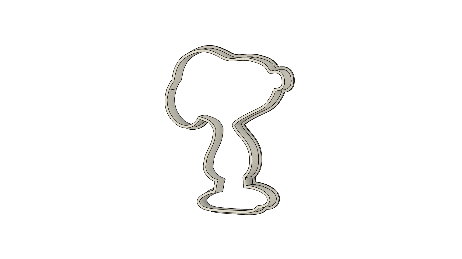 Archivo STL Snoopy cookie Cutters 🍪 ・Modelo para descargar e imprimir ...