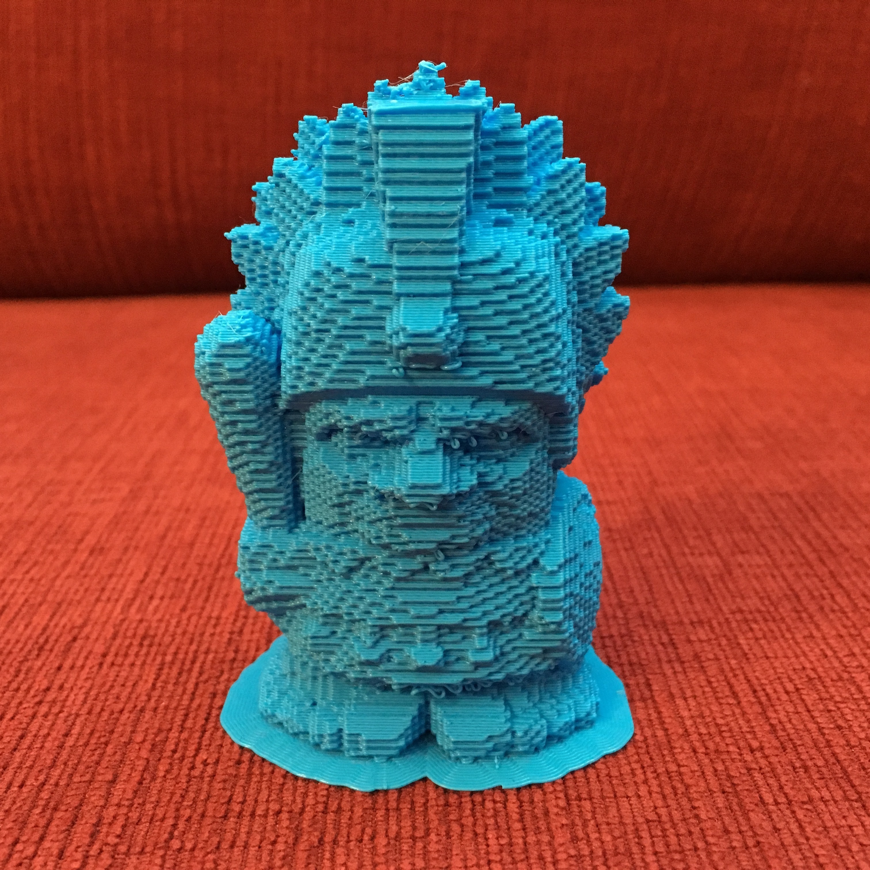 Бесплатный STL файл Voxelized Aztec Chief 🗿 ・3D-печатная модель для ...