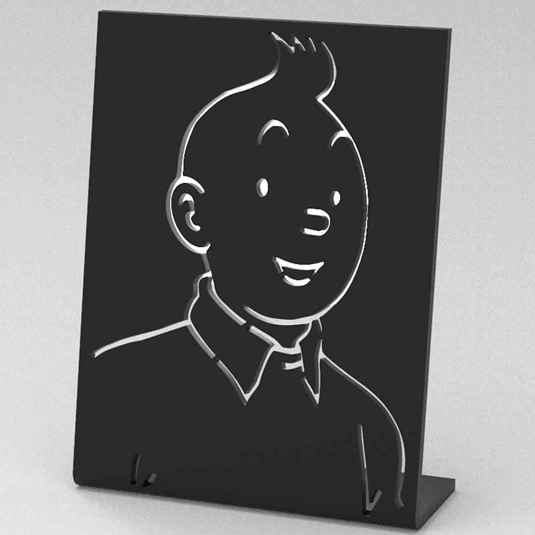 3D file Tintin frame 🖼️ ・3D printable model to download・Cults