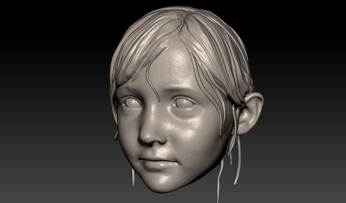 👫 ONE6 Scale Head Sherry Birkin - RE2 remake・ STL File for ・Cults