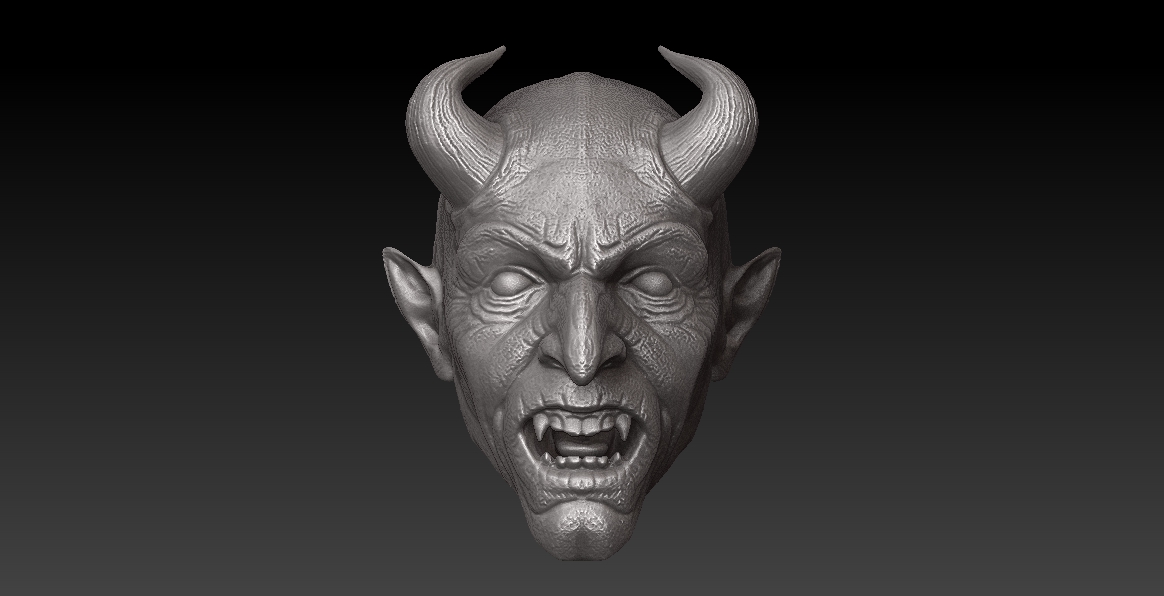 STL file ONE12 SCALE HEAD - DEMON HEAD- CUSTOM FOR TOYS 👹 (OBJ)・3D ...