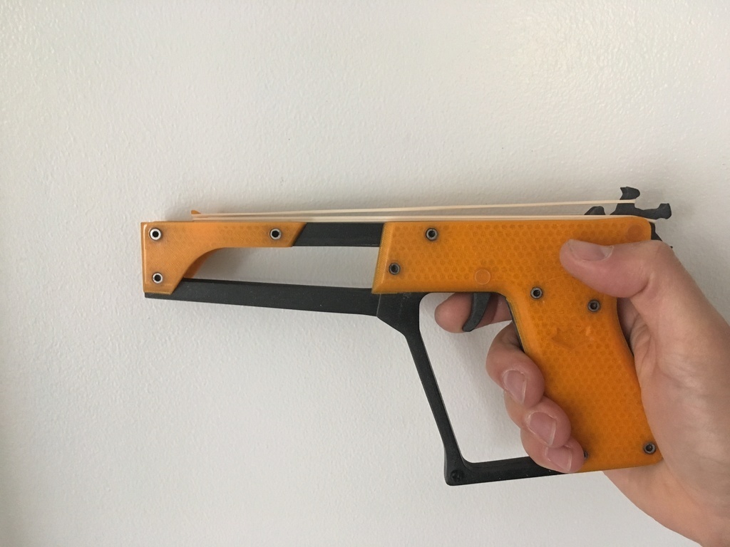 3D printable Stinger - Modular Semi Automatic rubber band gun・Cults