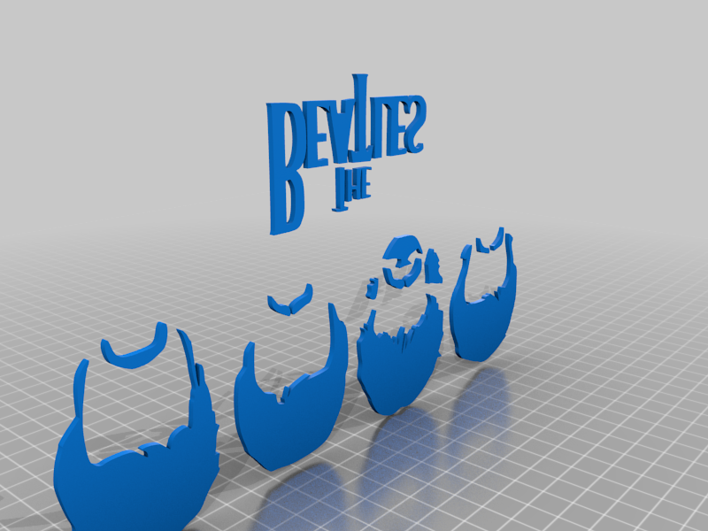 Free STL file The Beatles 🎵 ・3D printable model to download・Cults