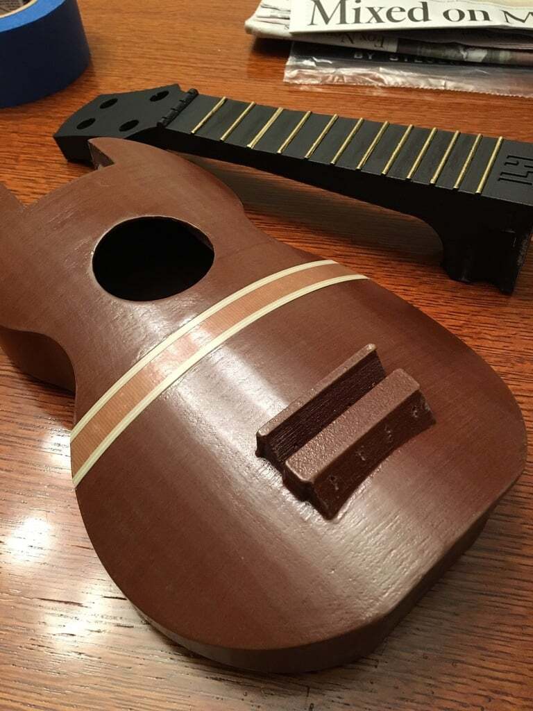 3D print Playable Ukulele - Printable w/ no Supports・Cults
