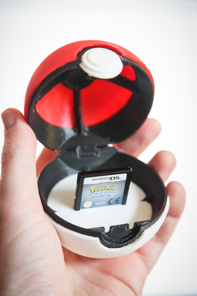 Free 3D file Pokeball Inset for DS Gamecard 🐉 ・3D printable design to ...