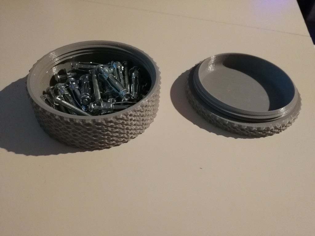 📦 Simple screw box・Free STL File for ・Cults