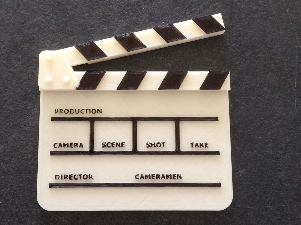 3D printing Clapper Slate・Cults