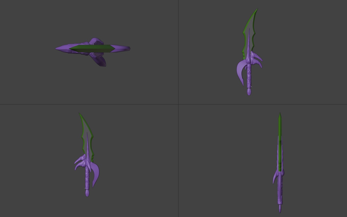 🎭 Rasaka’s Fang from Solo Leveling・Archivo 3D para Impresión 3D・Cults