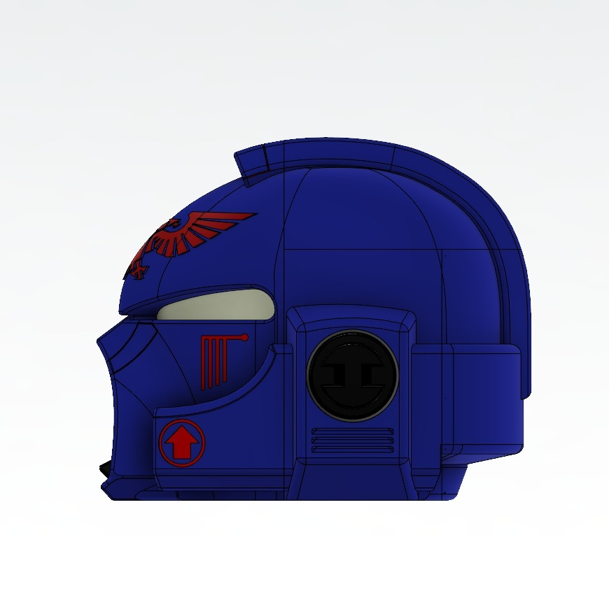 🛰 Space Marine Helmet - Wearable・Free 3D File for ・Cults