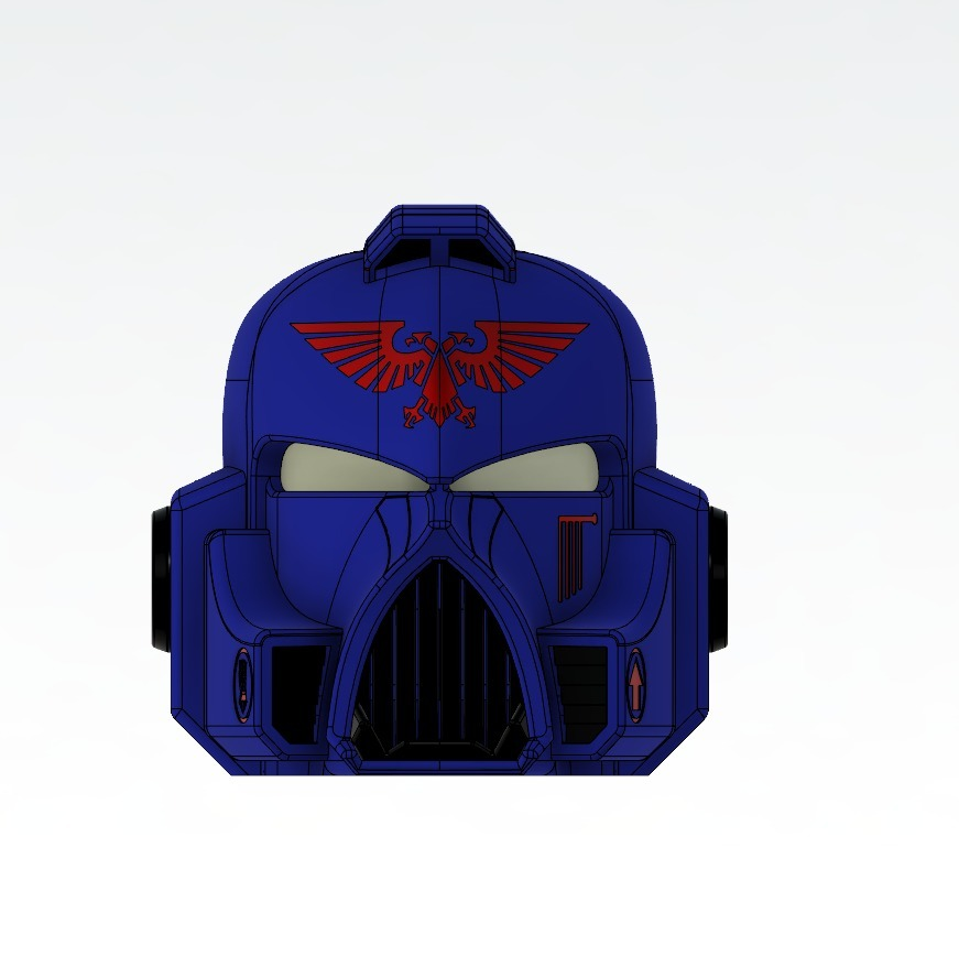 🛰 Space Marine Helmet - Wearable・Free 3D File for ・Cults