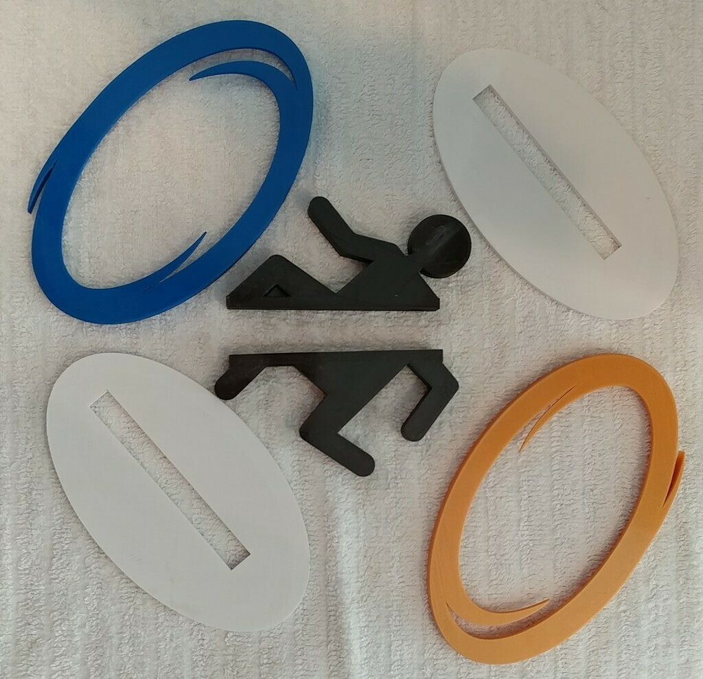 Free 3D file Portal Man - Plate / Wall Hanger 👨 ・3D printing model to ...