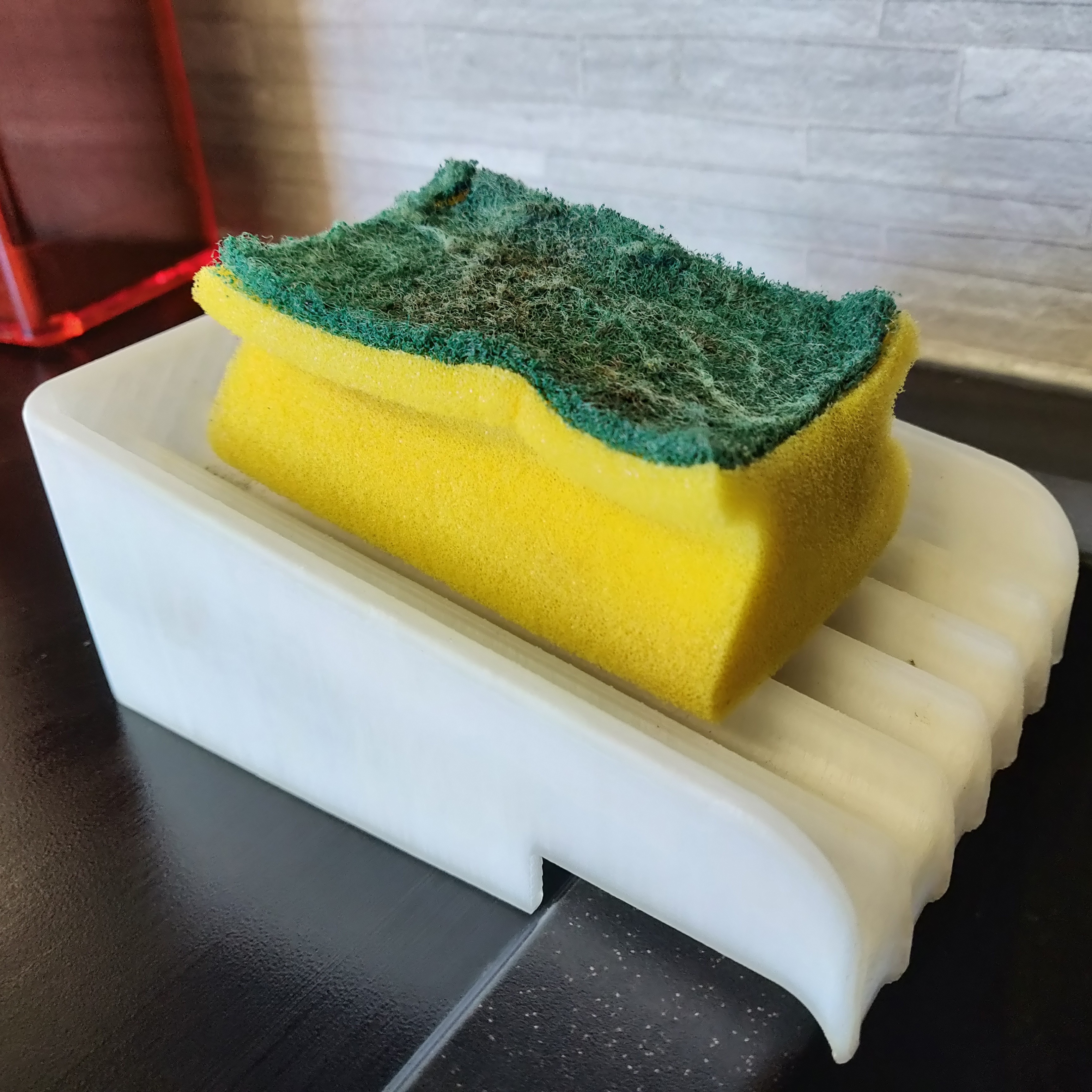 STL file Sponge holder for modern sink 🧽 ・Model to download and 3D print・Cults