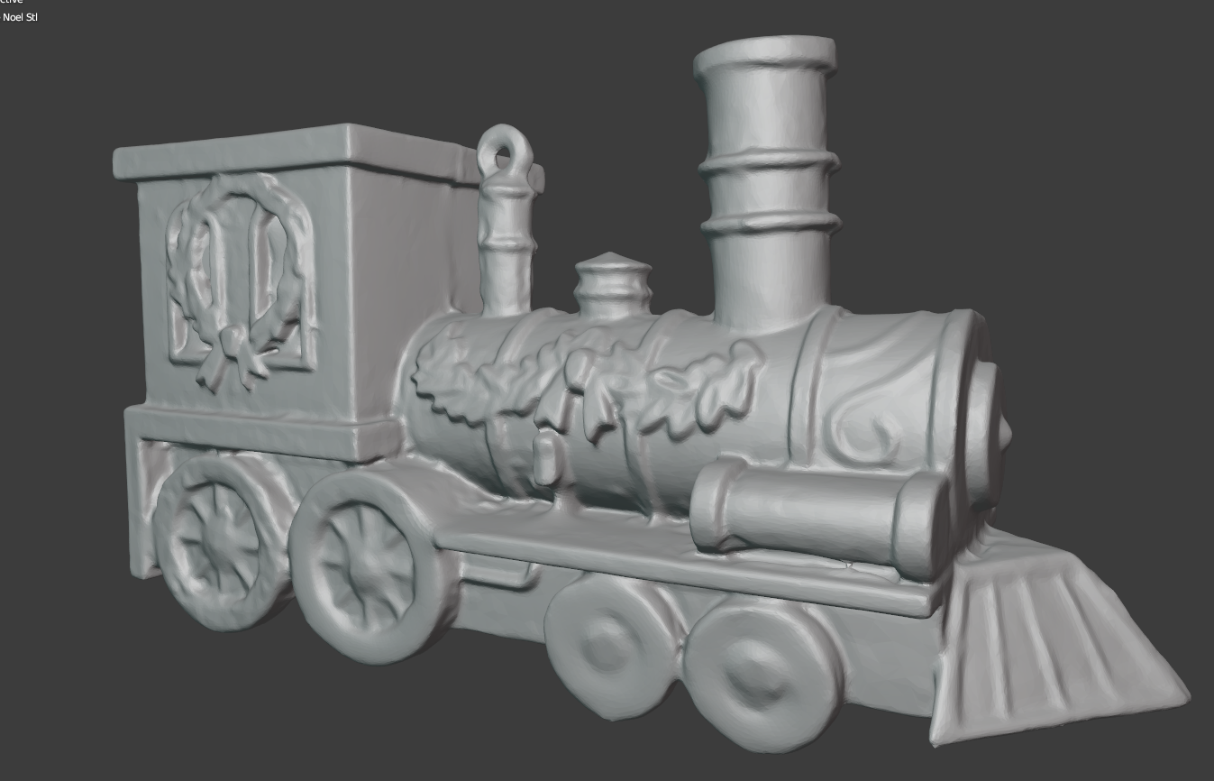 🎄 Christmas train・Free STL File for ・Cults