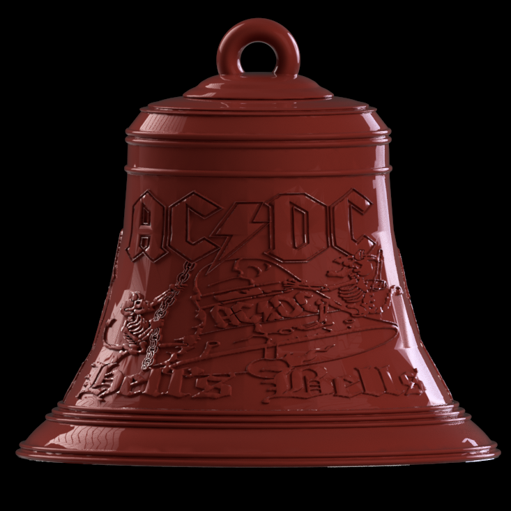 🔔 ACDC Hell Bell・ STL File for ・Cults