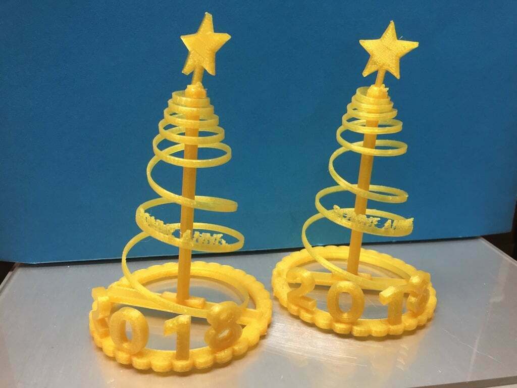 Free STL file Carte de Voeux 2018 - Geeting card 2018 🎨・3D printer ...