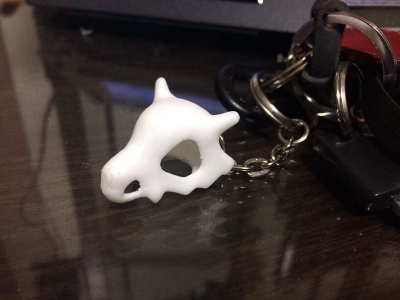 3D printing Cubone Pokemon Skull Keychain・Cults