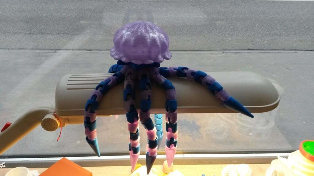 3D print Articulated Jellyfish! Ball-joint articulated octopus Remix!・Cults