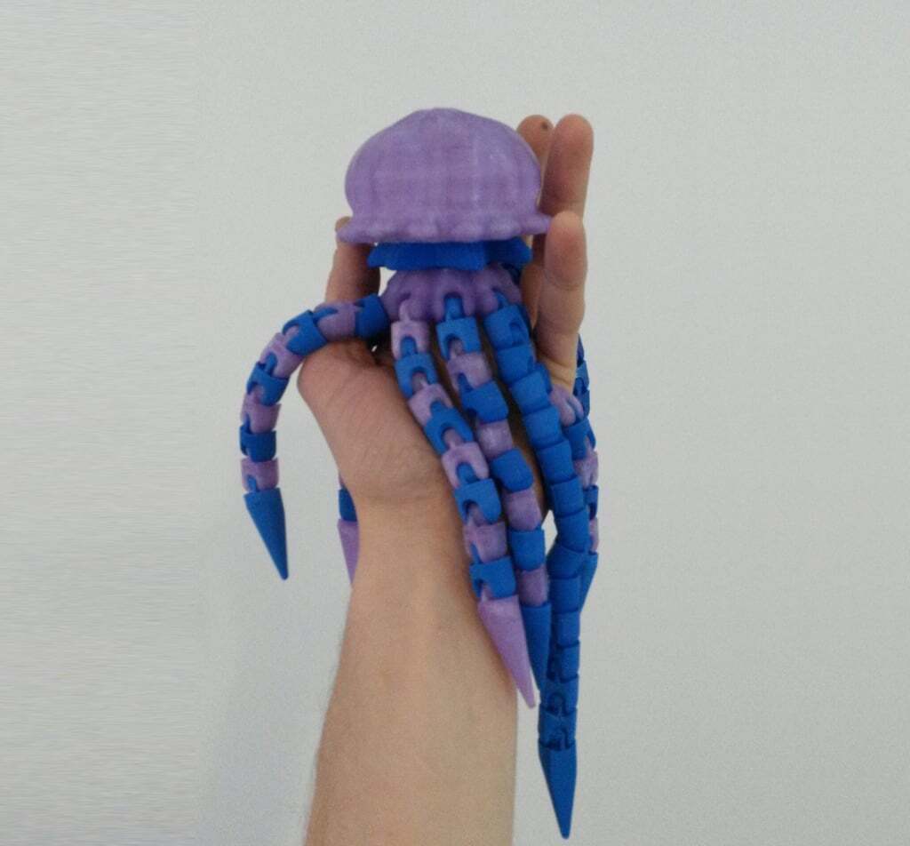 3D print Articulated Jellyfish! Ball-joint articulated octopus Remix!・Cults