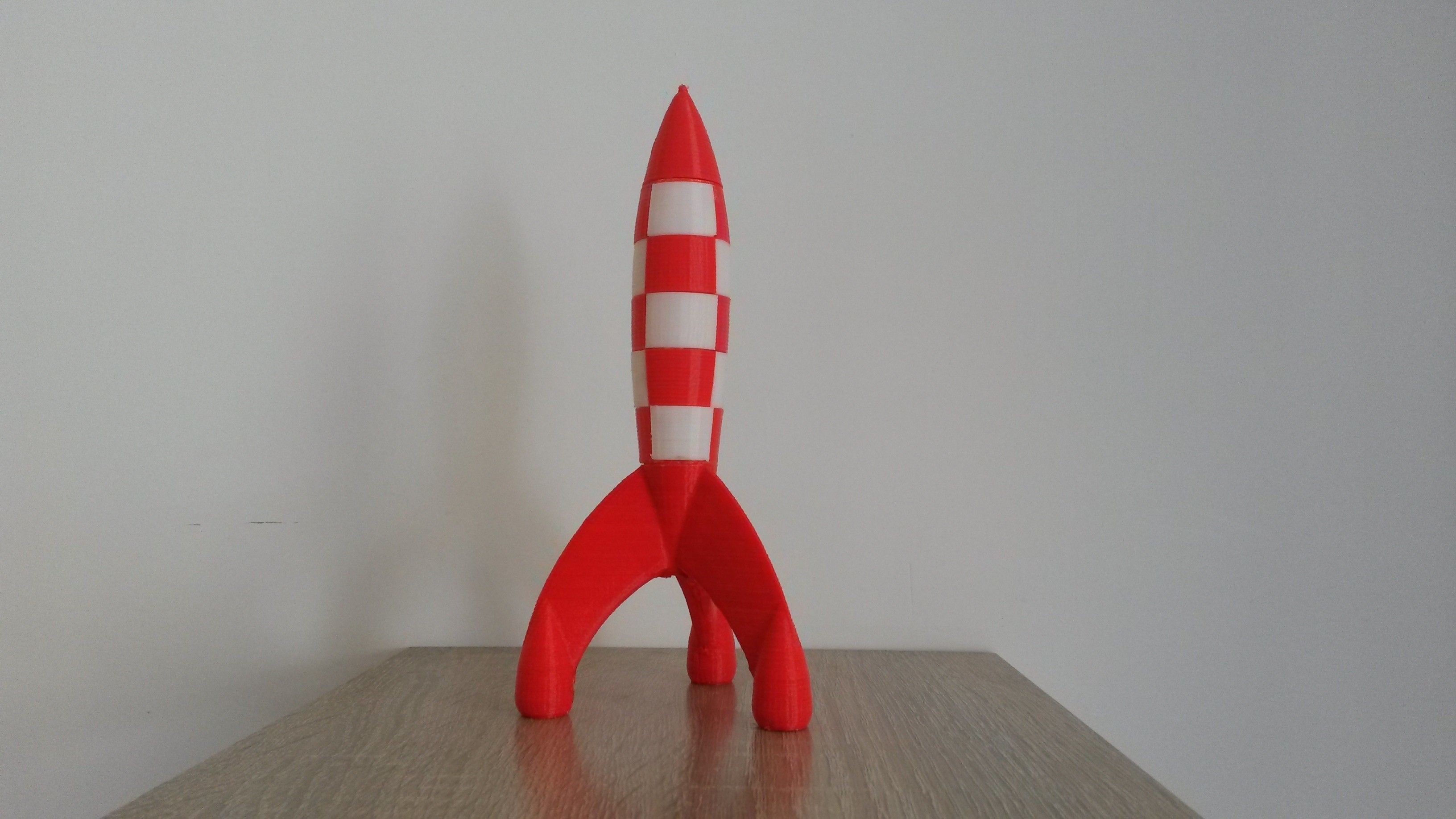 Cohete TinTin para extrusora única imprimible en 3D • Hecho con una ...