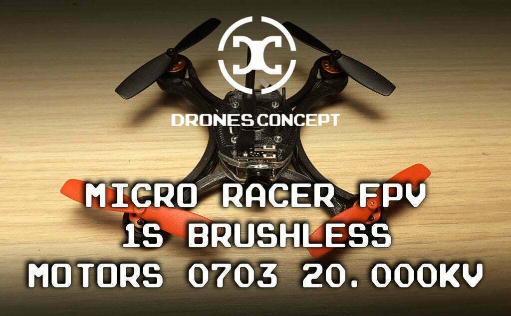 Free STL file Micro Quad fpv Racer 100mm Brushless 0703 1S 20.000kv 🚁 ...