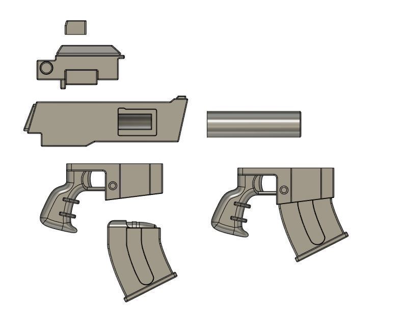 🔩 Umbra pattern bolt pistol inspired by Warhammer 40k・ 3D File for ・Cults