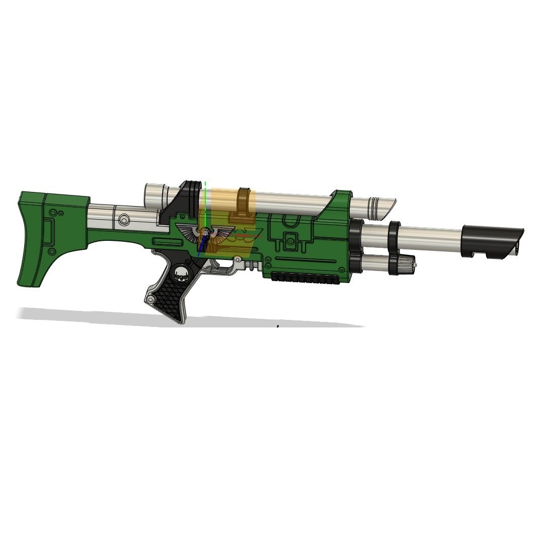 ⚔ Triplex lasgun inspired by Warhammer 40k・ 3D File for ・Cults