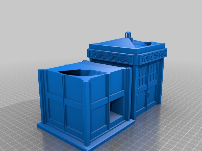 免费 STL 文件 TARDIS Dice Tower 🎲 ・可下载设计和 3D 打印・Cults