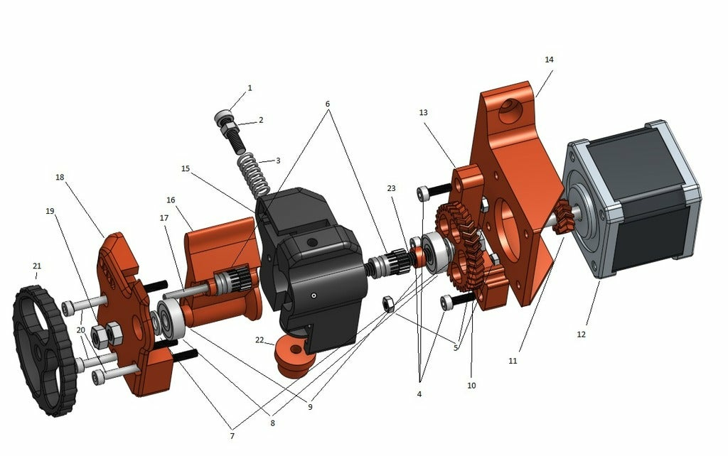Free STL file Ditan - Dual Drive Geared Spring Loaded Extruder 🧞‍♂️ ・3D ...