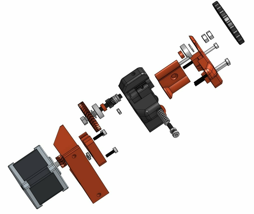 Free STL file Ditan - Dual Drive Geared Spring Loaded Extruder 🧞‍♂️ ・3D ...