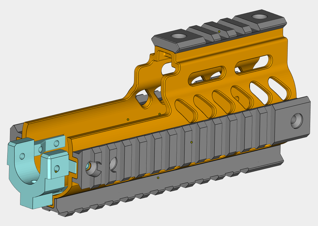 🗼 Tokyo Marui SCAR-H Airsoft Rail Extension・Free 3D File for ・Cults