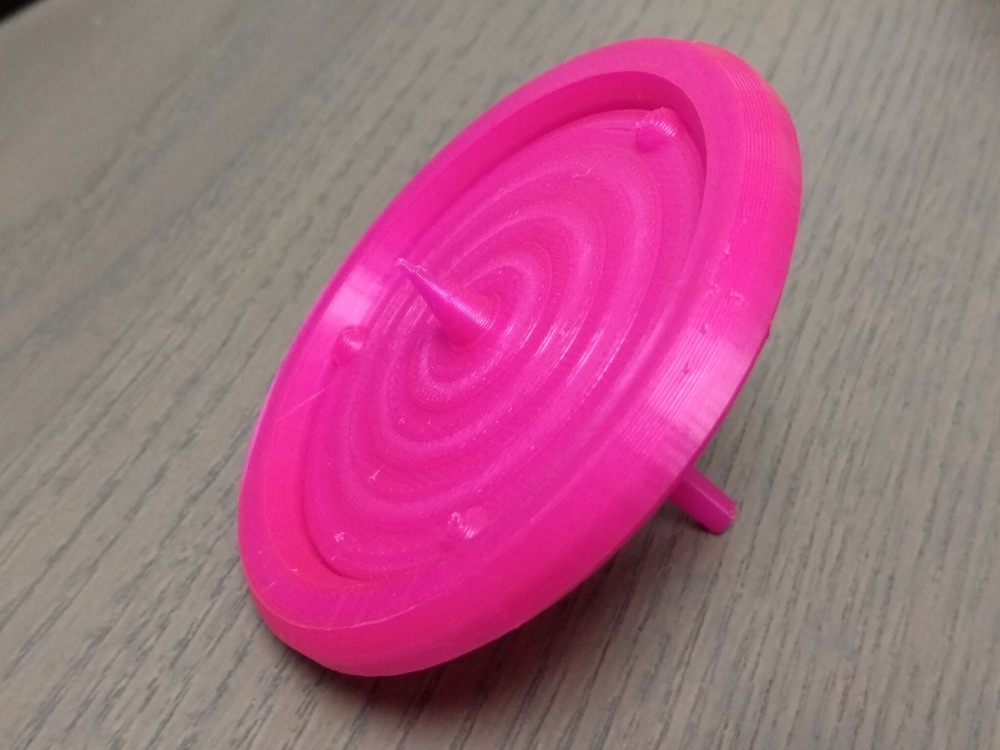Free 3D file spinning disk top / gyroscope, three-part, can be ...