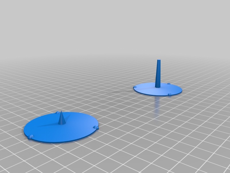 Free 3D file spinning disk top / gyroscope, three-part, can be ...