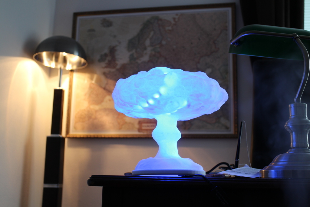 🍄 Mushroom Cloud Lamp・Free STL File for 3D printing・Cults