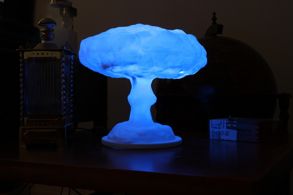🍄 Mushroom Cloud Lamp・Free STL File for 3D printing・Cults