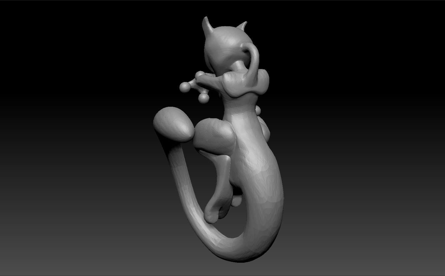 STL file POKEMON - HIGH RES - #150 MEWTWO V2 🐉 ・3D printer design to ...