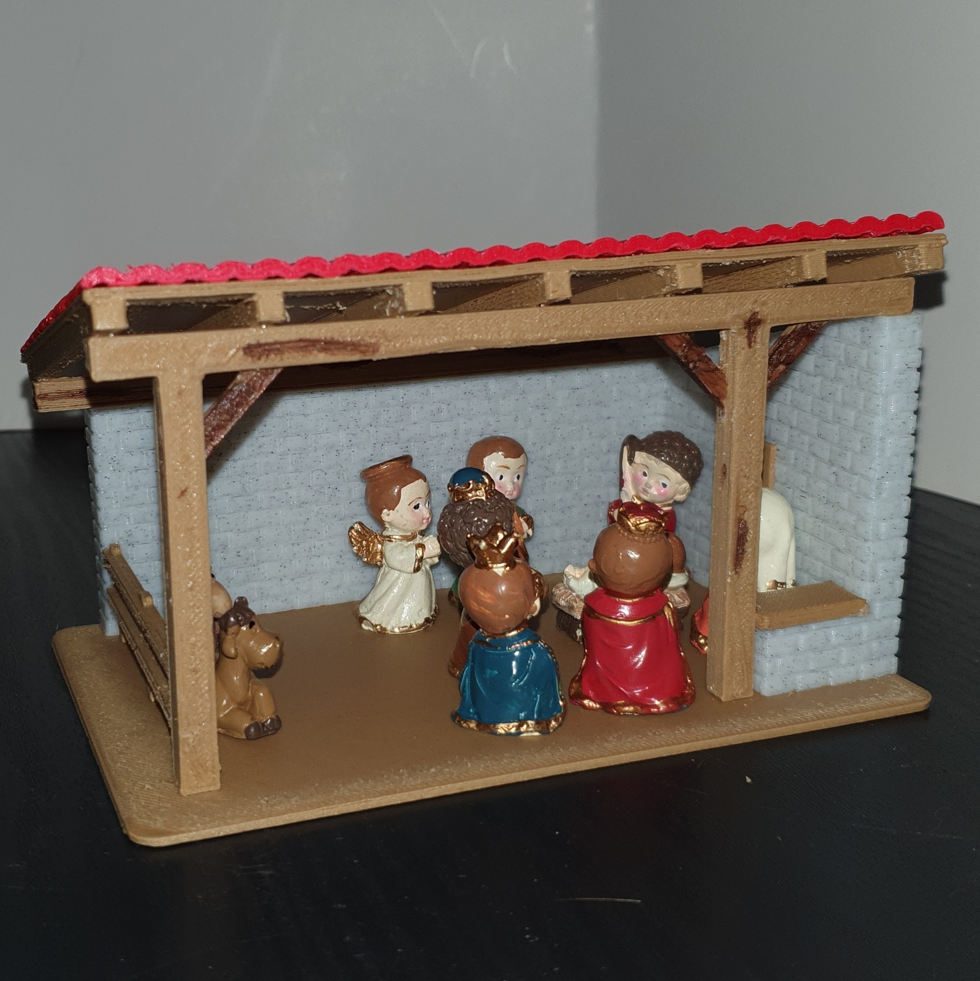 STL file christmas crib + finish 🎄 ・3D printable model to download・Cults