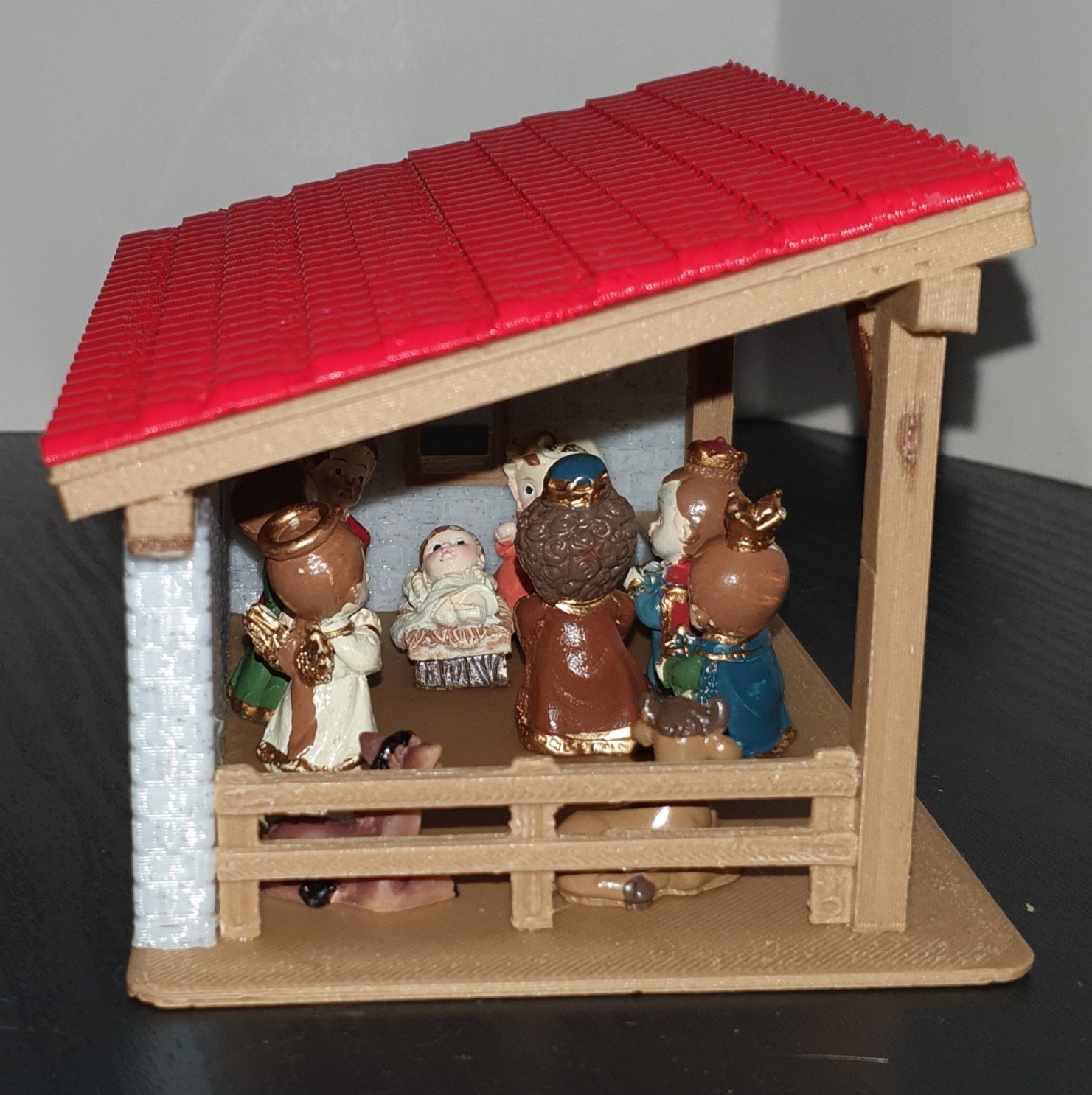 STL file christmas crib + finish 🎄 ・3D printable model to download・Cults