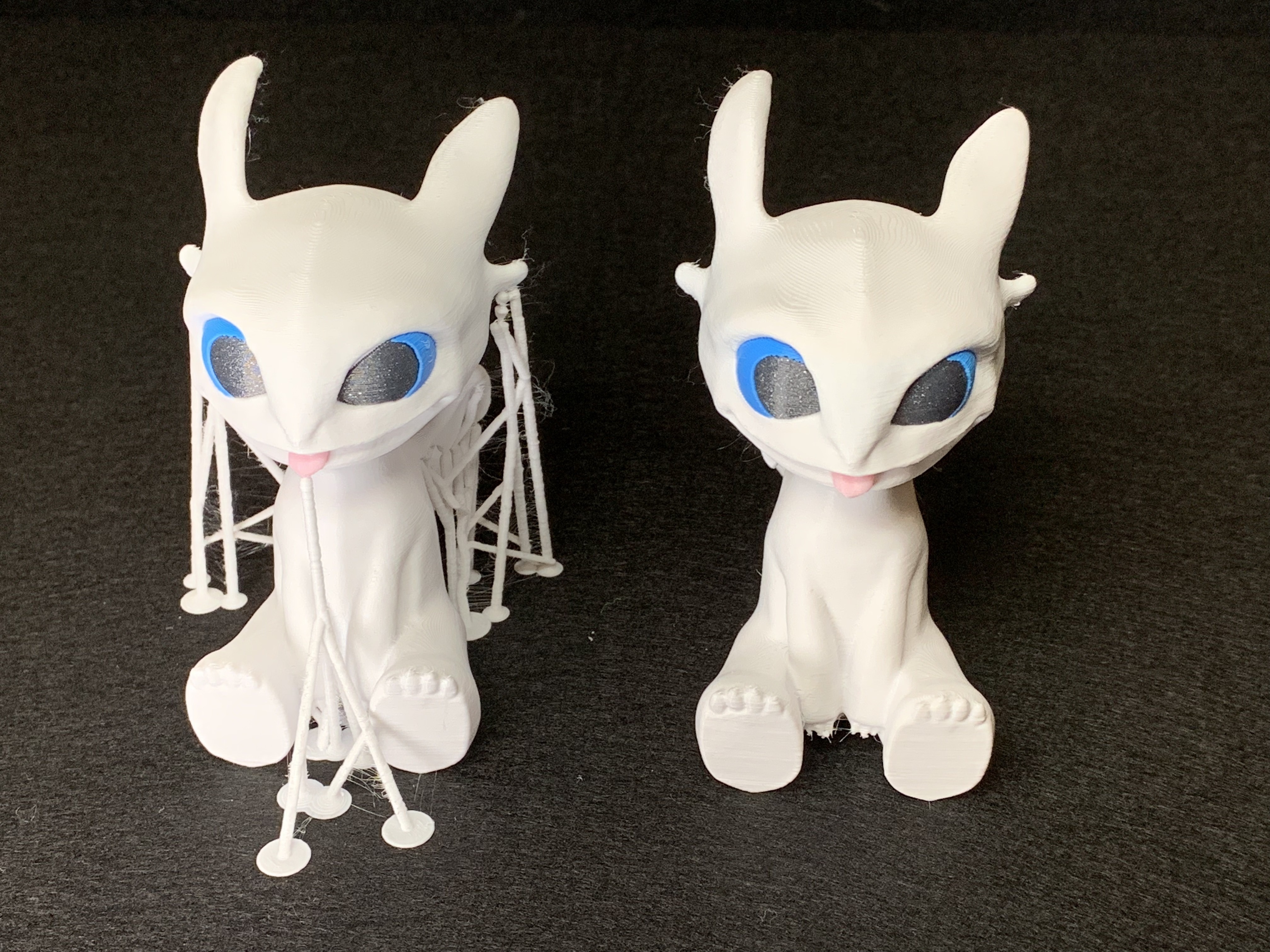 Free STL file HTTYD Light Fury MultiColor MMU 🎨 ・3D printing template ...