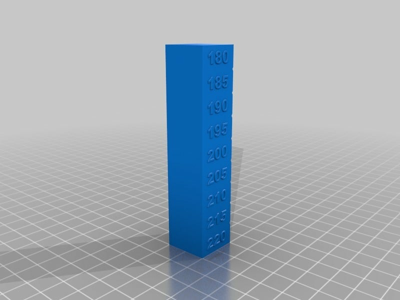 🔧 Temperature Calibration Tower (Fixed)・Free STL File for ・Cults