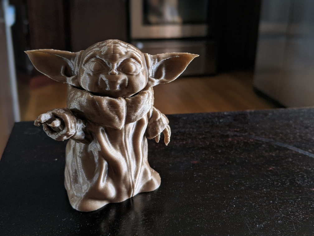 3D printed Baby Yoda -like character Smiling・Cults