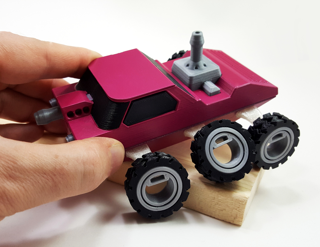 🛞 Lunar Patrol - 6 Wheel Rover・ 3D File for ・Cults