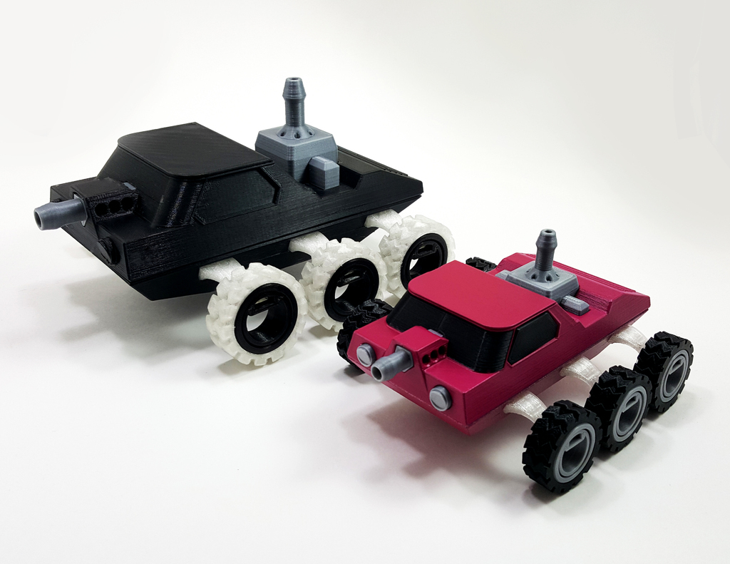 🛞 Lunar Patrol - 6 Wheel Rover・ 3D File for ・Cults